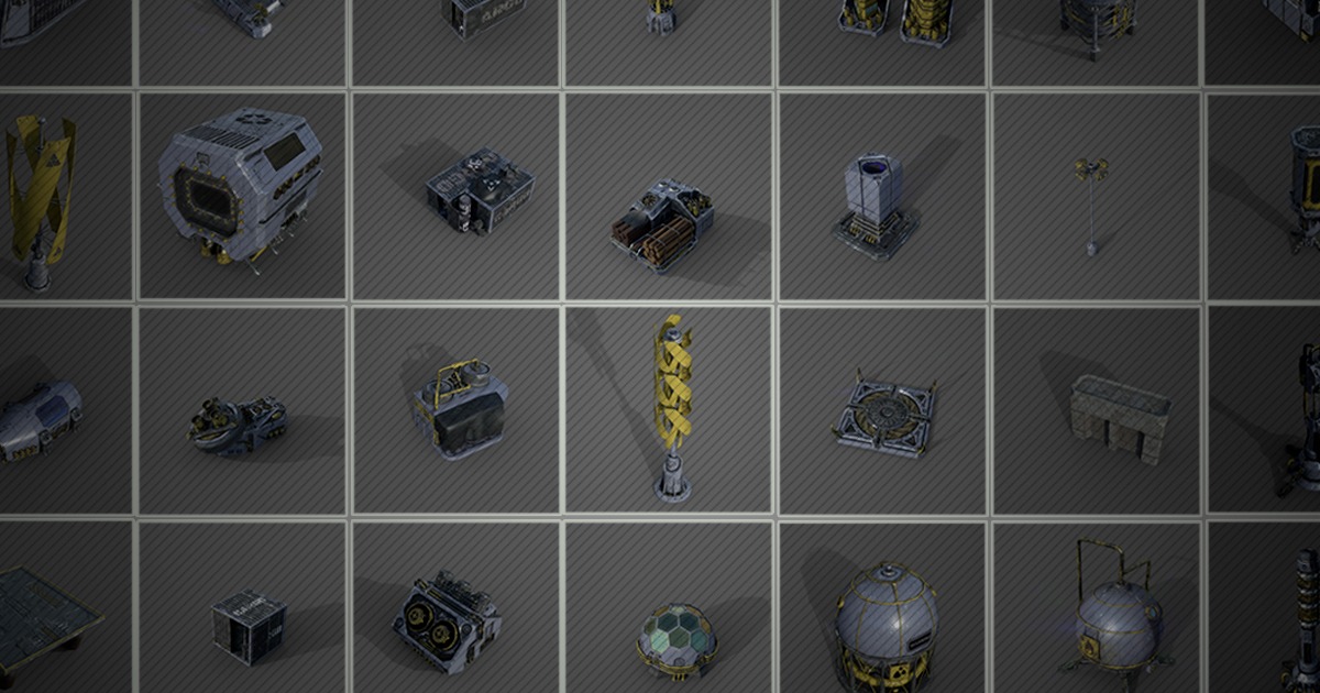 Factory Game Buildings | 3D Industrial | Unity Asset Store