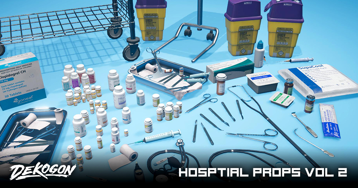 Hospital Props - VOL.2 | 3D Props | Unity Asset Store