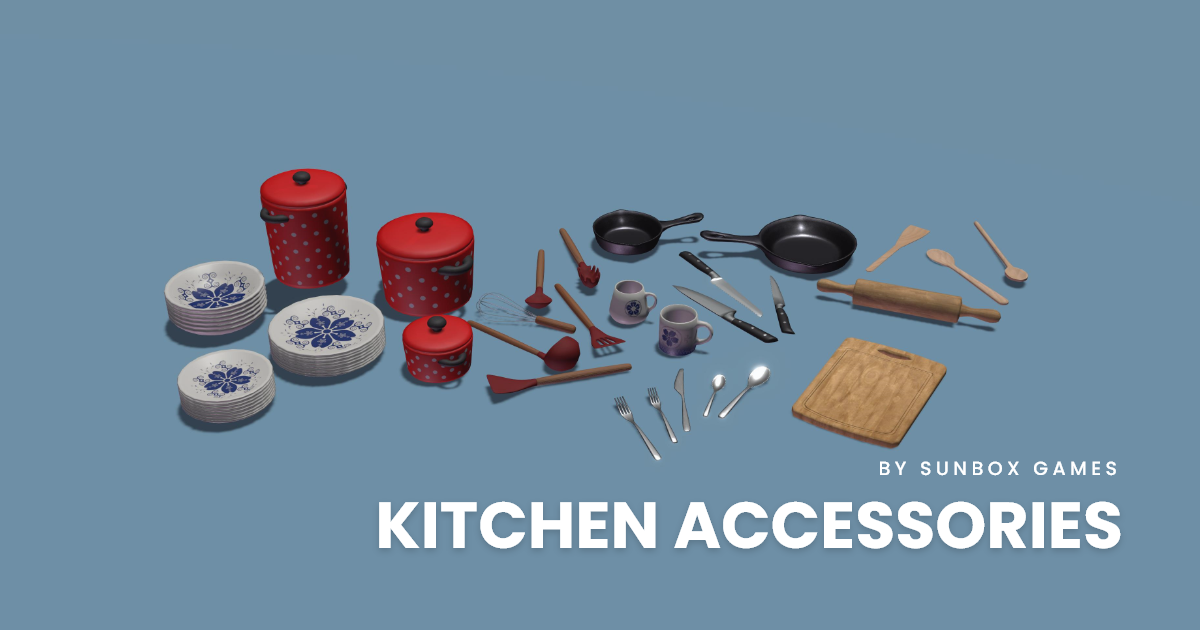 Kitchen Accessories | 3D Interior | Unity Asset Store