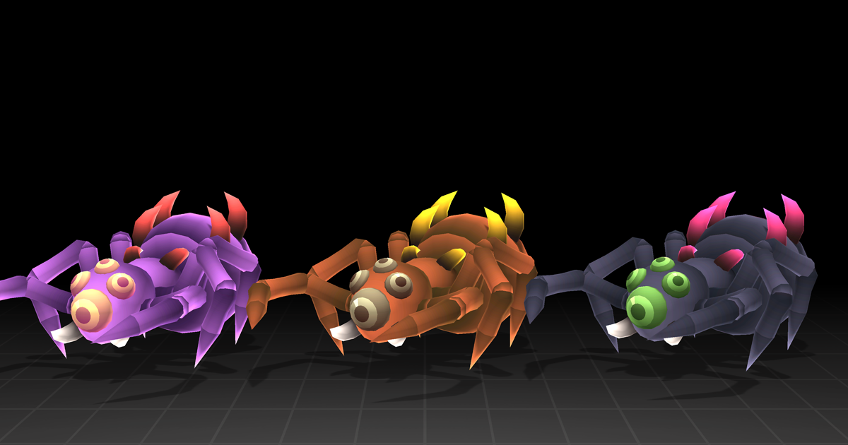 Poly HP - MadSpider | 3D Creatures | Unity Asset Store