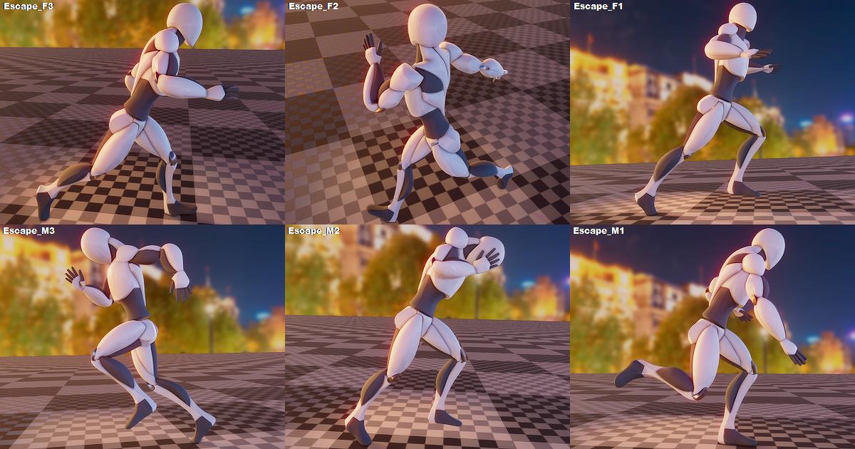 Escape animations package | 3D Animations | Unity Asset Store