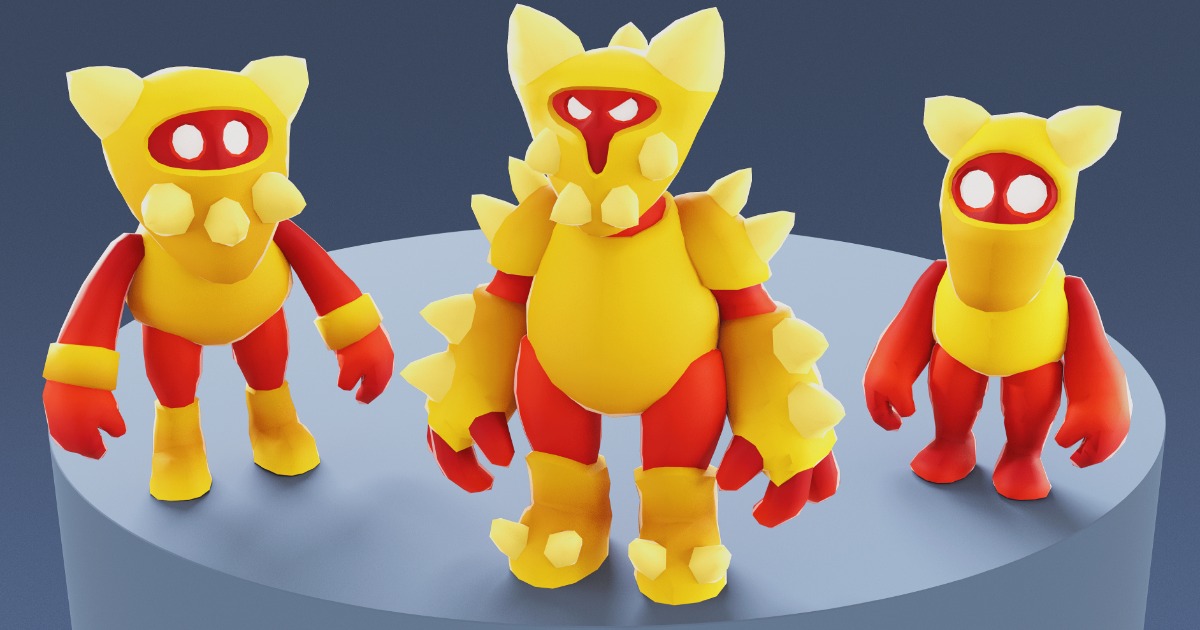 Cartoon Characters - Armored Warriors | 3D Creatures | Unity Asset Store