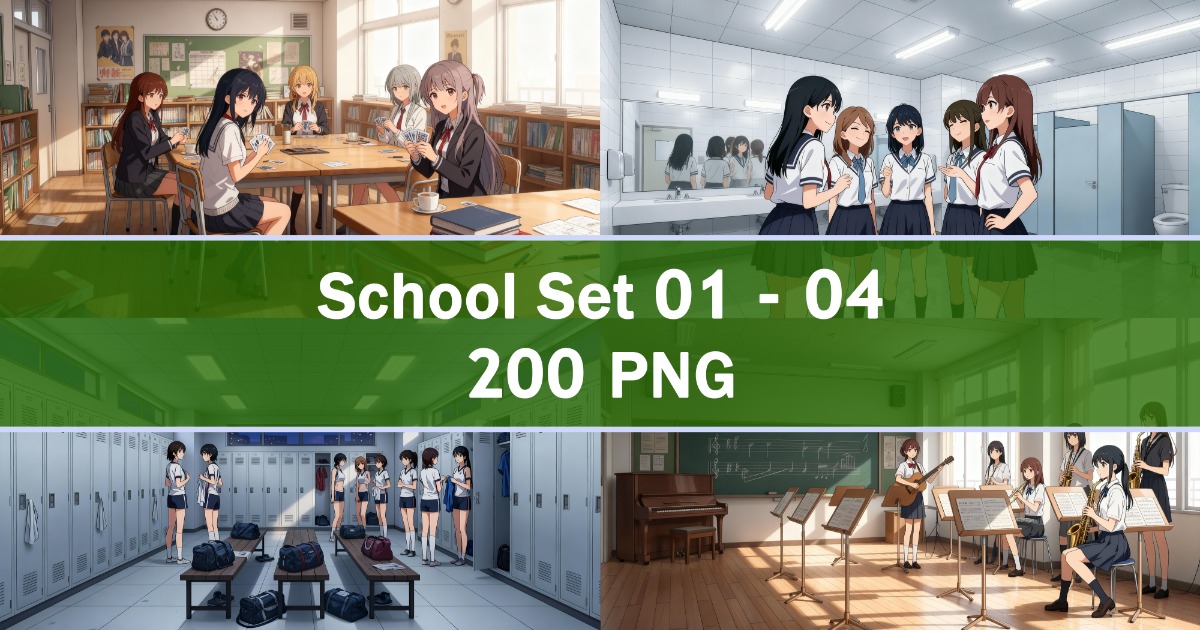 2D Anime - School All Assets (200+) | 2D Environments | Unity Asset Store