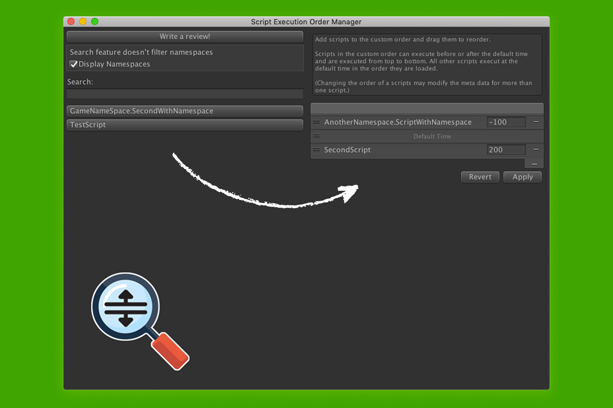 Script Execution Order Manager Utilities Tools Unity Asset Store