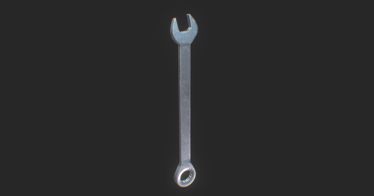 Realistic Wrench 3D Model | 3D Props | Unity Asset Store