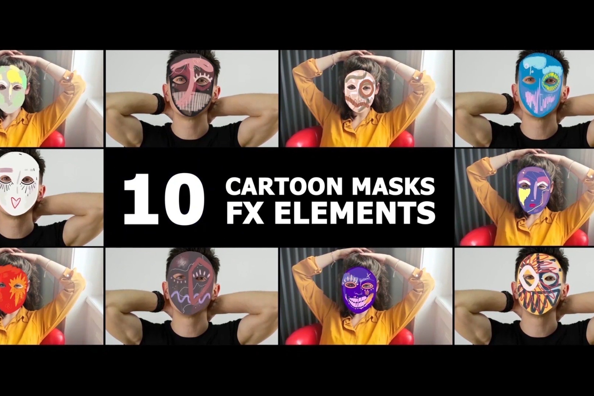 Cartoon Masks | 2D 텍스처 및 소재 | Unity Asset Store
