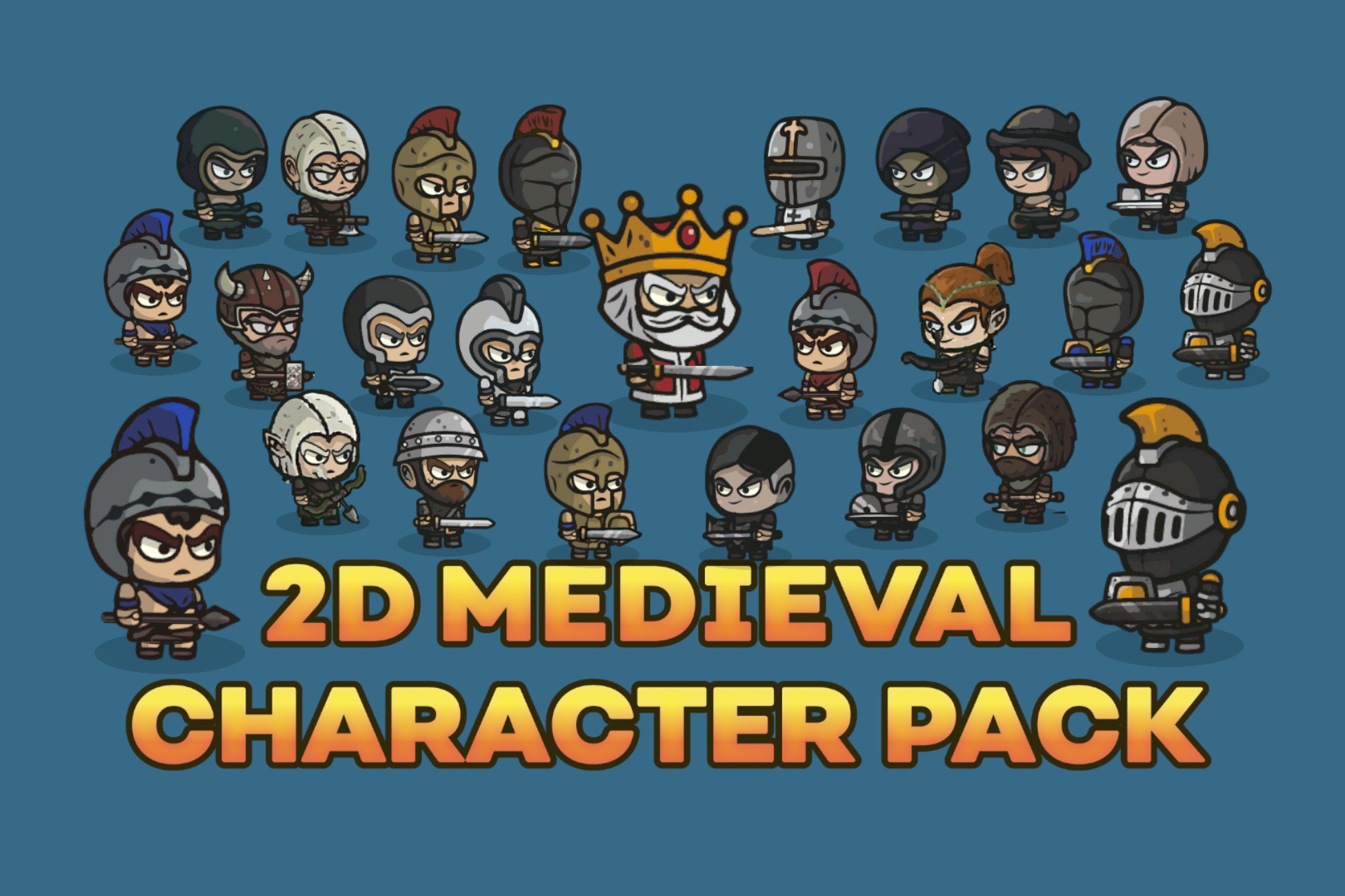 2D Medieval Character Pack | 2D Characters | Unity Asset Store