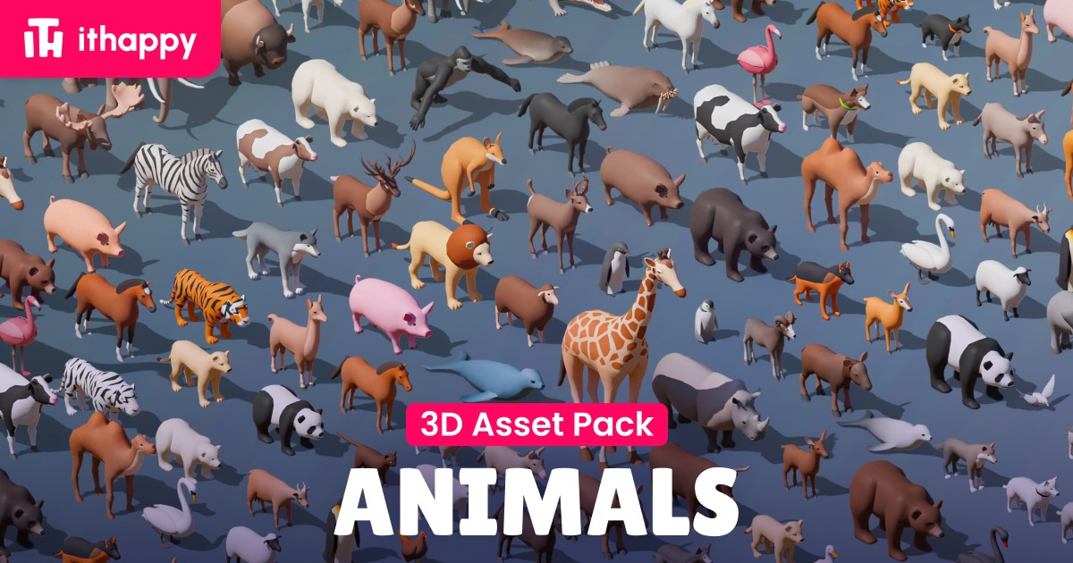 Animals - Low Poly 3D Models Pack | 3D Animals | Unity Asset Store