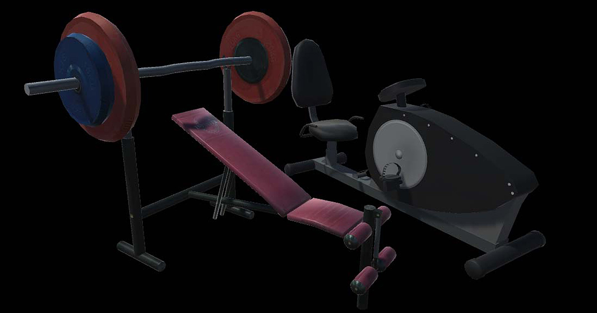 Fitness equipment | 3D Interior | Unity Asset Store