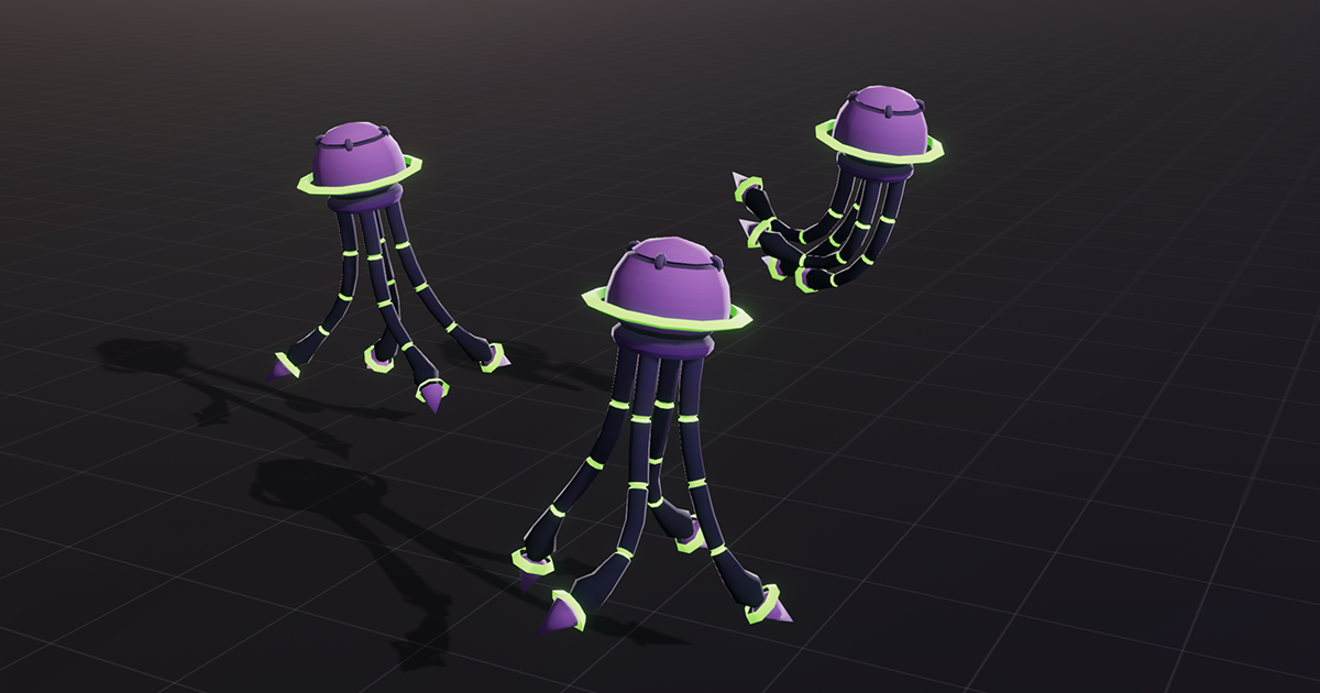Tentacles Robot Cute Series | 3D Robots | Unity Asset Store