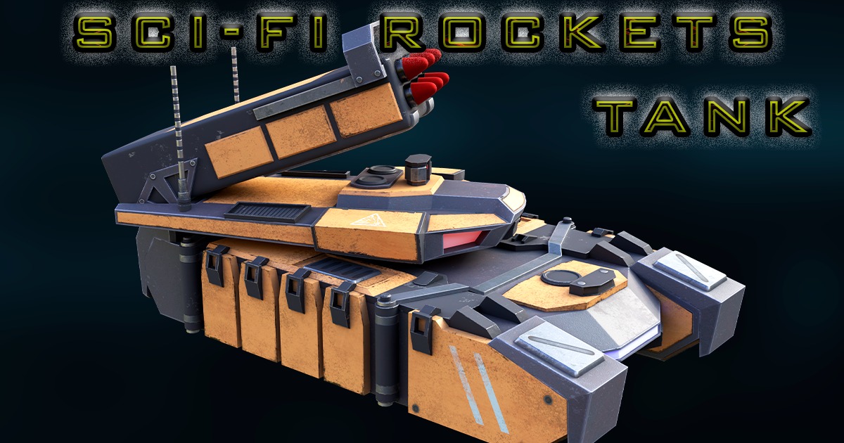 Sci-Fi Rockets Tank | 3D Land | Unity Asset Store