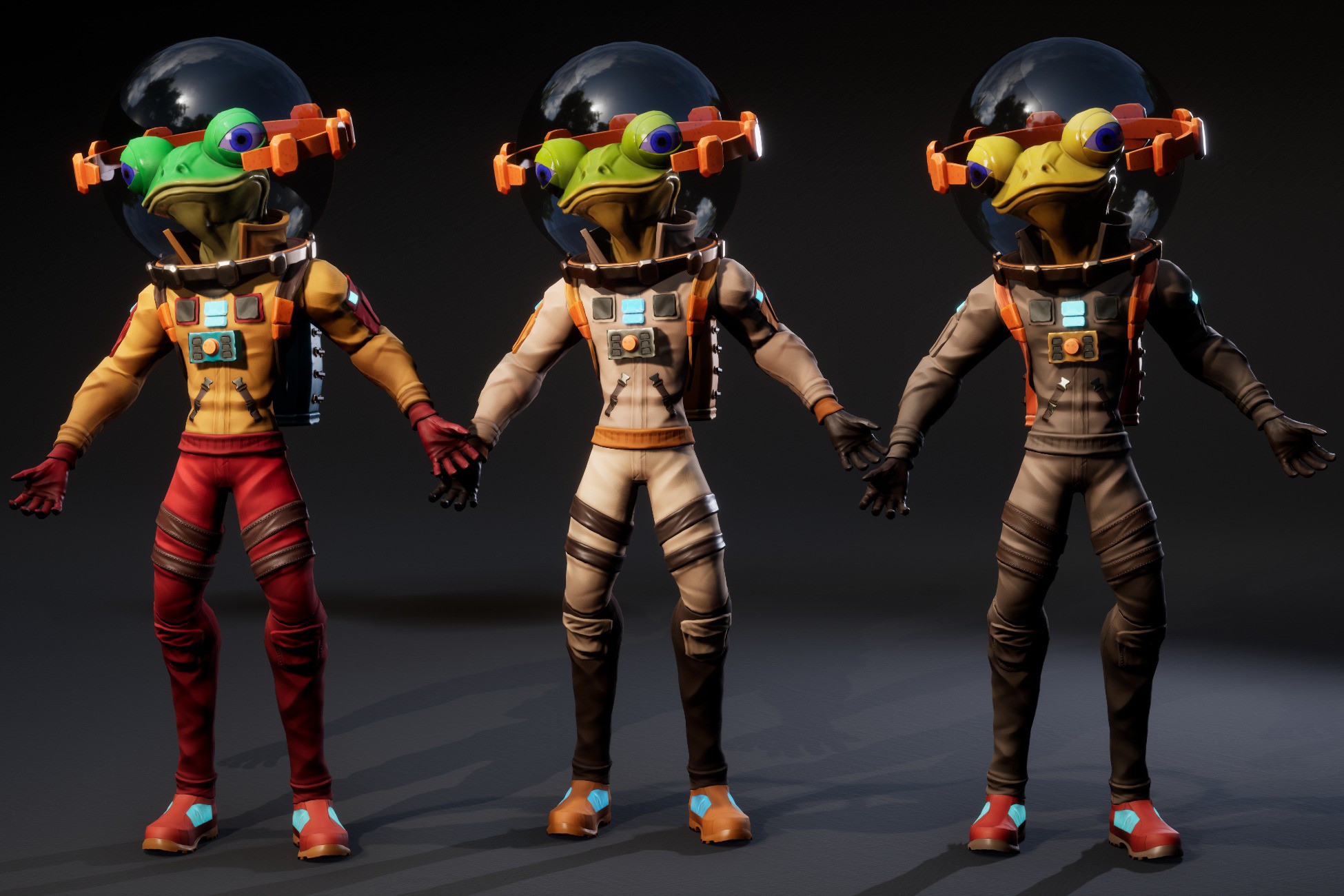 Frog Space Suit 01 | 3D Characters | Unity Asset Store