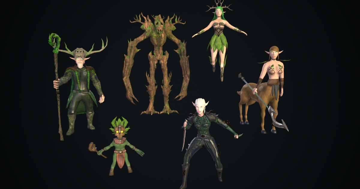 Forest Keepers Squad | 3D Characters | Unity Asset Store