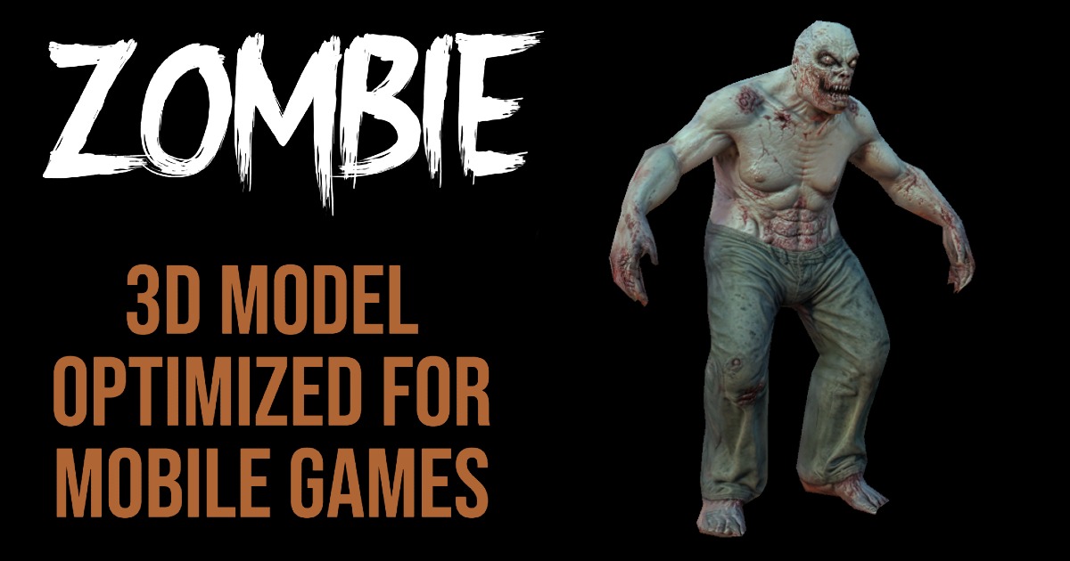 Zombie 1 for mobile games | 3D Characters | Unity Asset Store