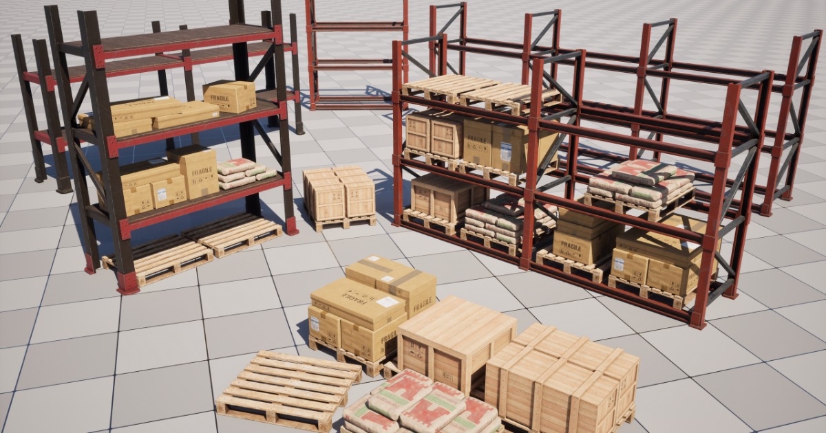 Warehouse Props | 3D Industrial | Unity Asset Store