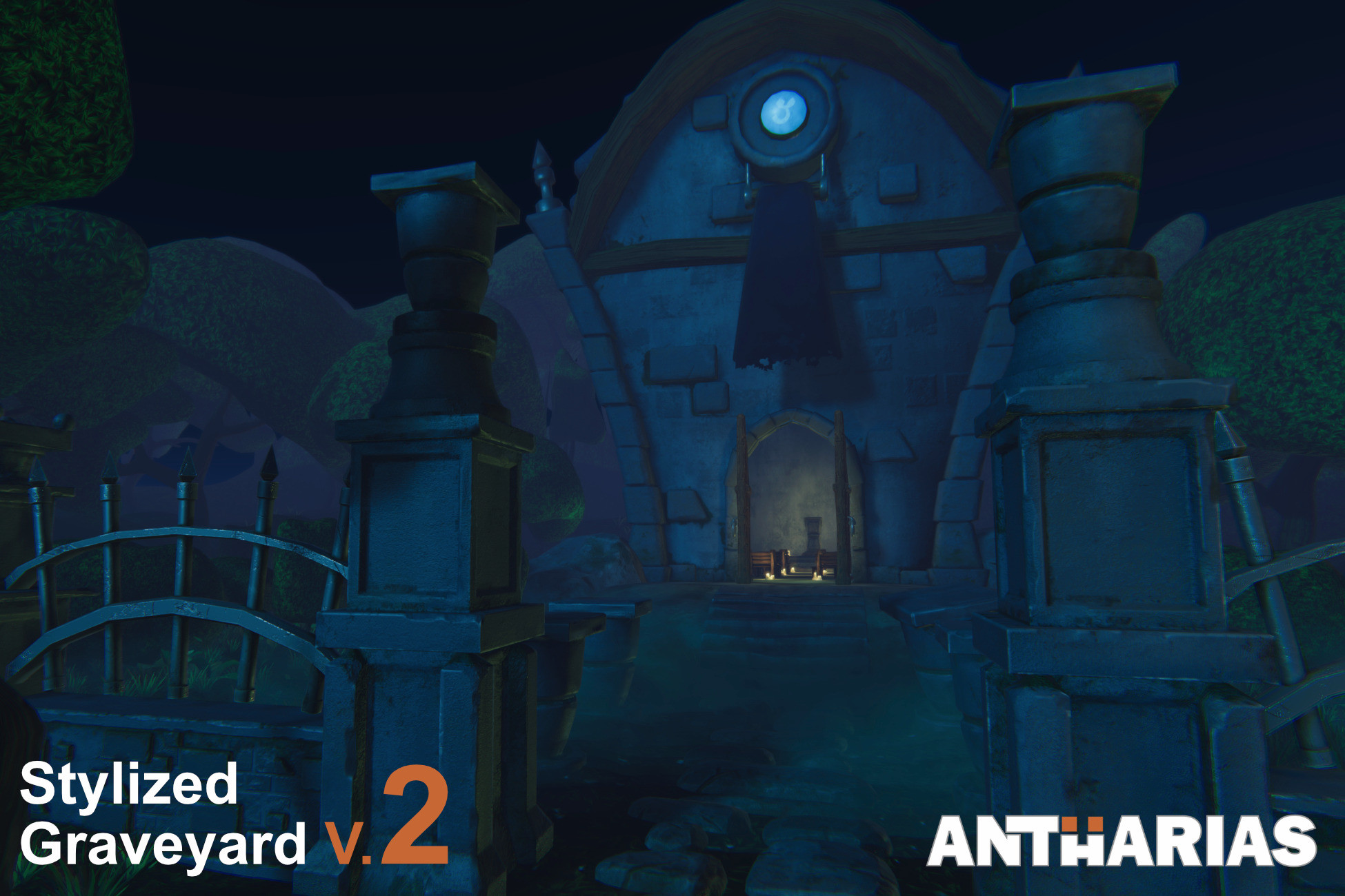 Stylized Graveyard and Props | 3D Environments | Unity Asset Store