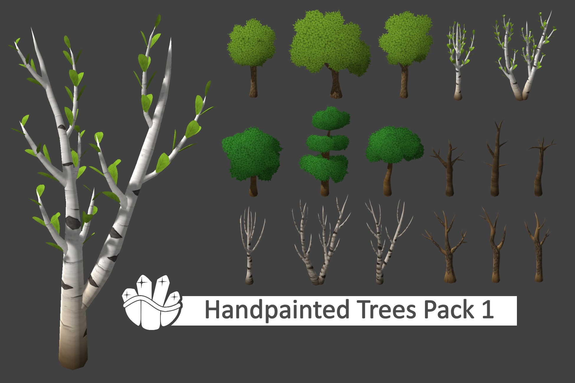 Handpainted Trees Pack 1 | 3D 나무 | Unity Asset Store
