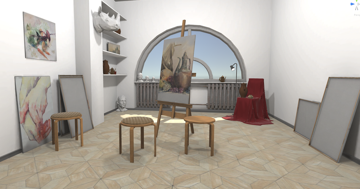 Art workshop - interior and props | 3D Interior | Unity Asset Store