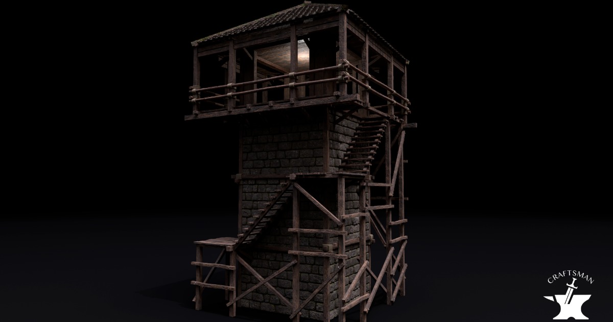 Realistic Watchtower4 | 3D Historic | Unity Asset Store