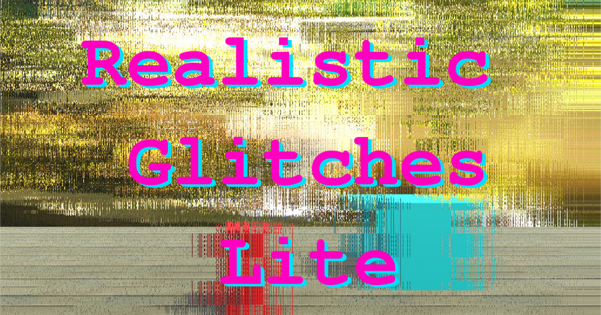 Realistic Glitches Lite | Fullscreen & Camera Effects | Unity Asset Store