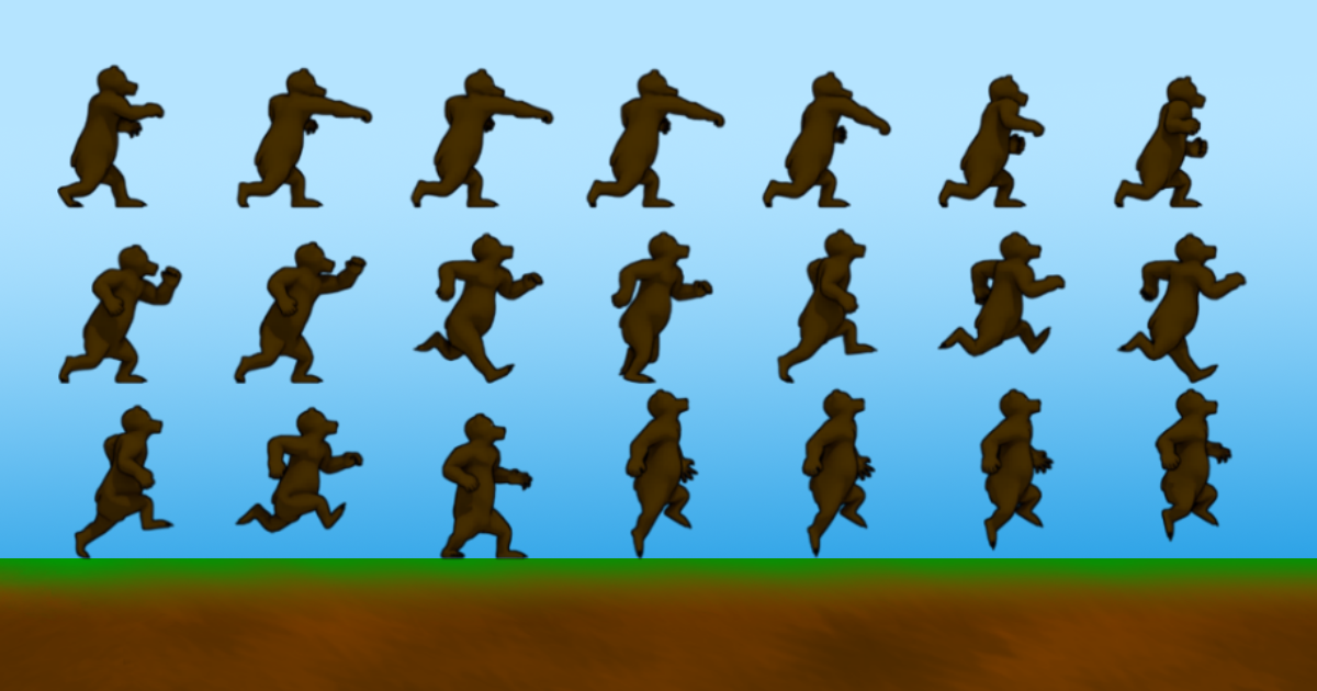 Toon Bear Sprites with Animations | 2D キャラクター | Unity Asset Store