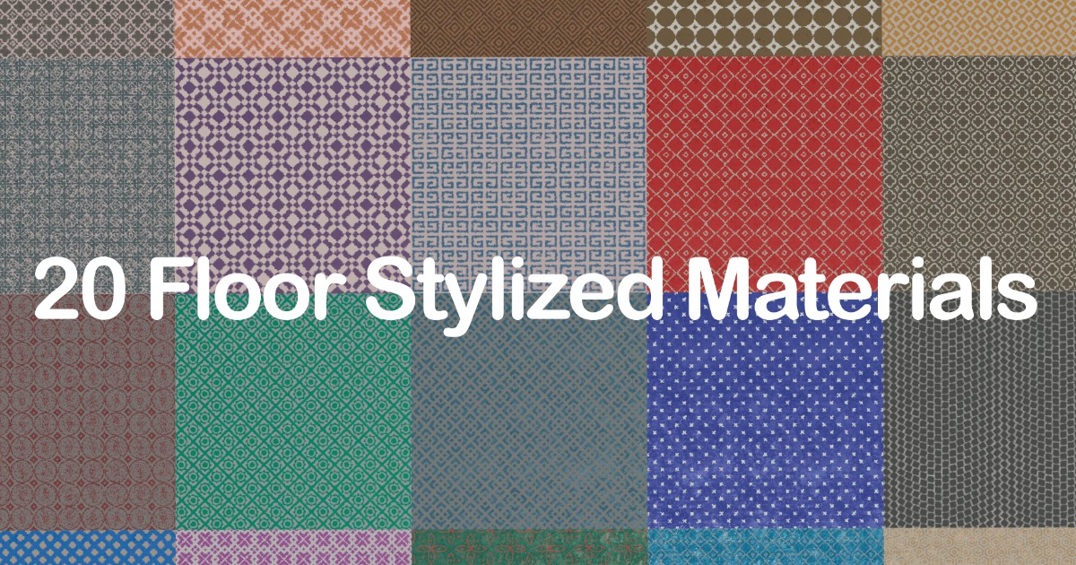 20 Floor Stylized Materials | 2D Floors | Unity Asset Store