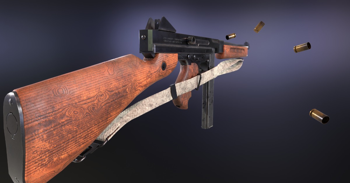 M1A1 Thompson | 3D Weapons | Unity Asset Store