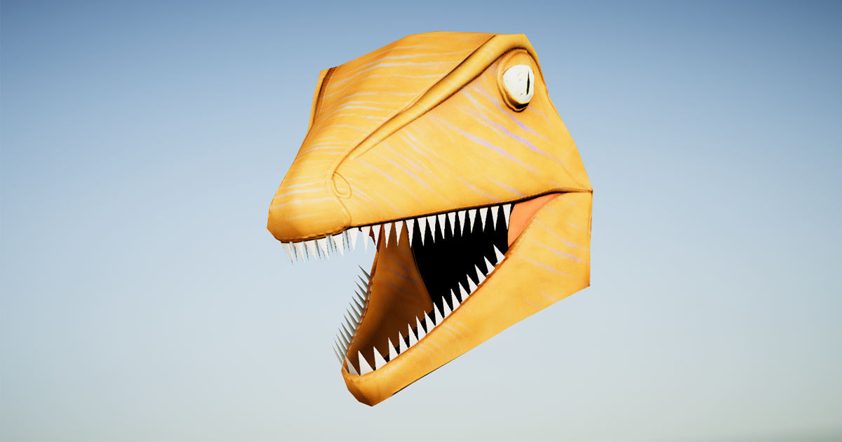 Ultimate Hat: Dino Raptor | 3D 의류 | Unity Asset Store