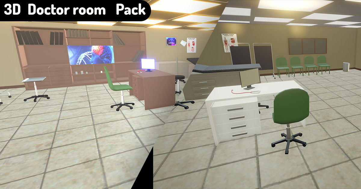 Doctor's Room/Clinic - Low Poly | 3D Environments | Unity Asset Store