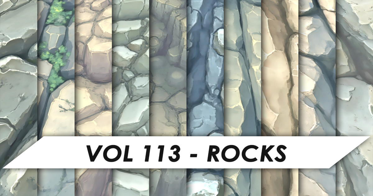 Stylized Textures - Vol 113 - Rocks | 2D Textures & Materials | Unity ...