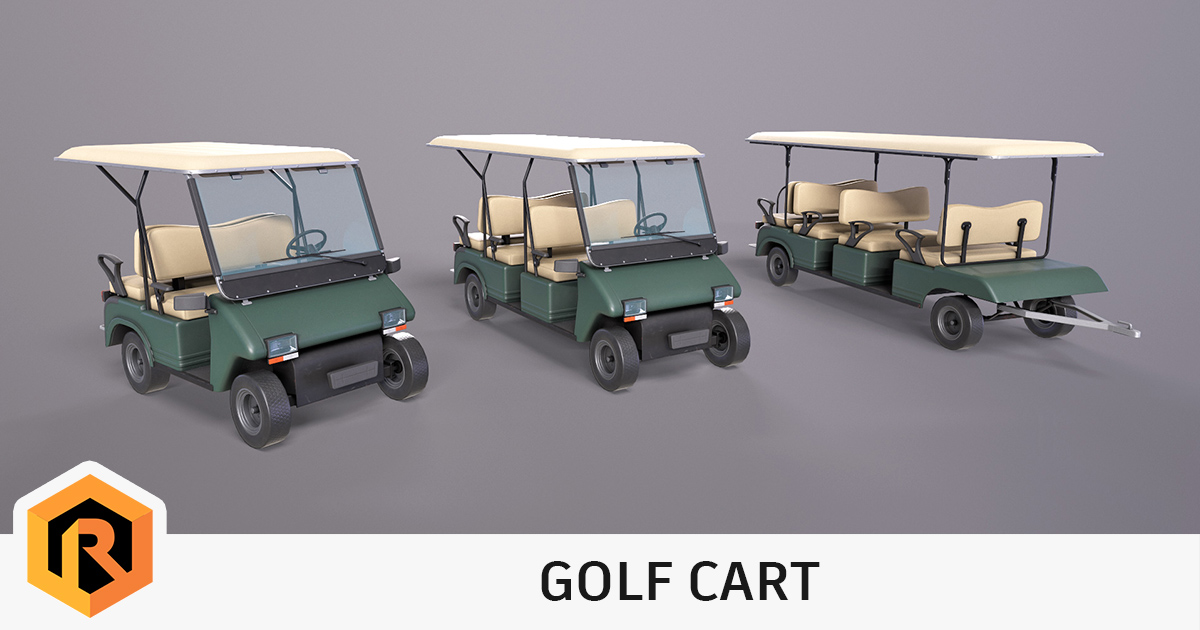Golf Cart | 3D Props | Unity Asset Store