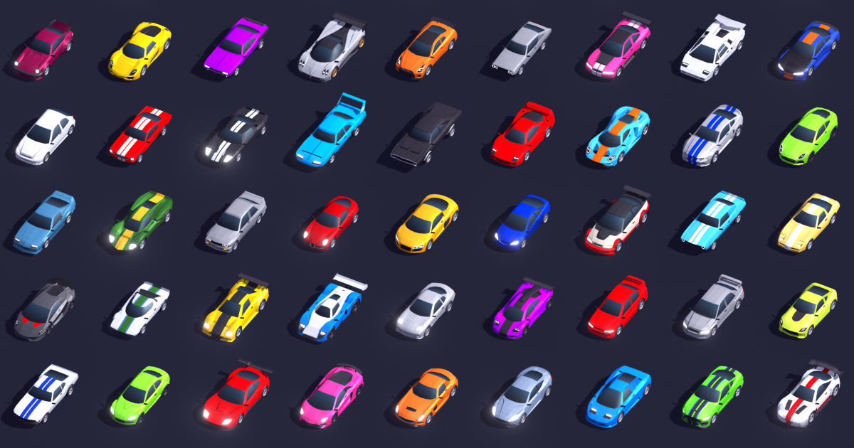 Low Poly Cars - Mega Pack | 3D Land | Unity Asset Store