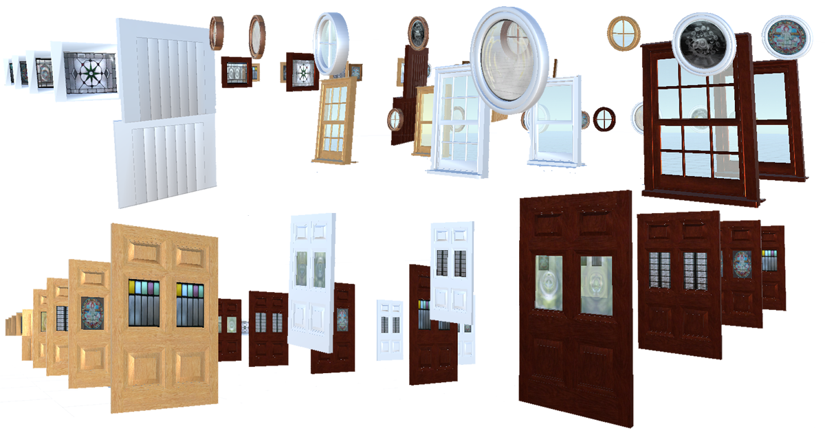 WindowsAndDoorsPack01 | 3D Exterior | Unity Asset Store