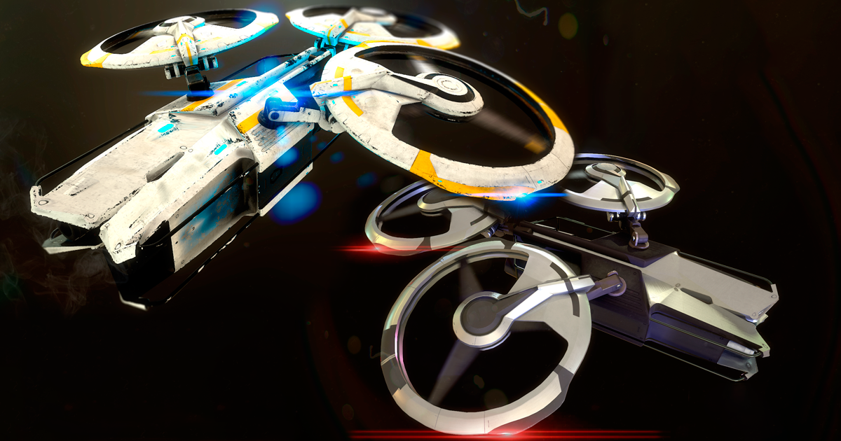 Heavy Sci Fi Drone | 3D Vehicles | Unity Asset Store