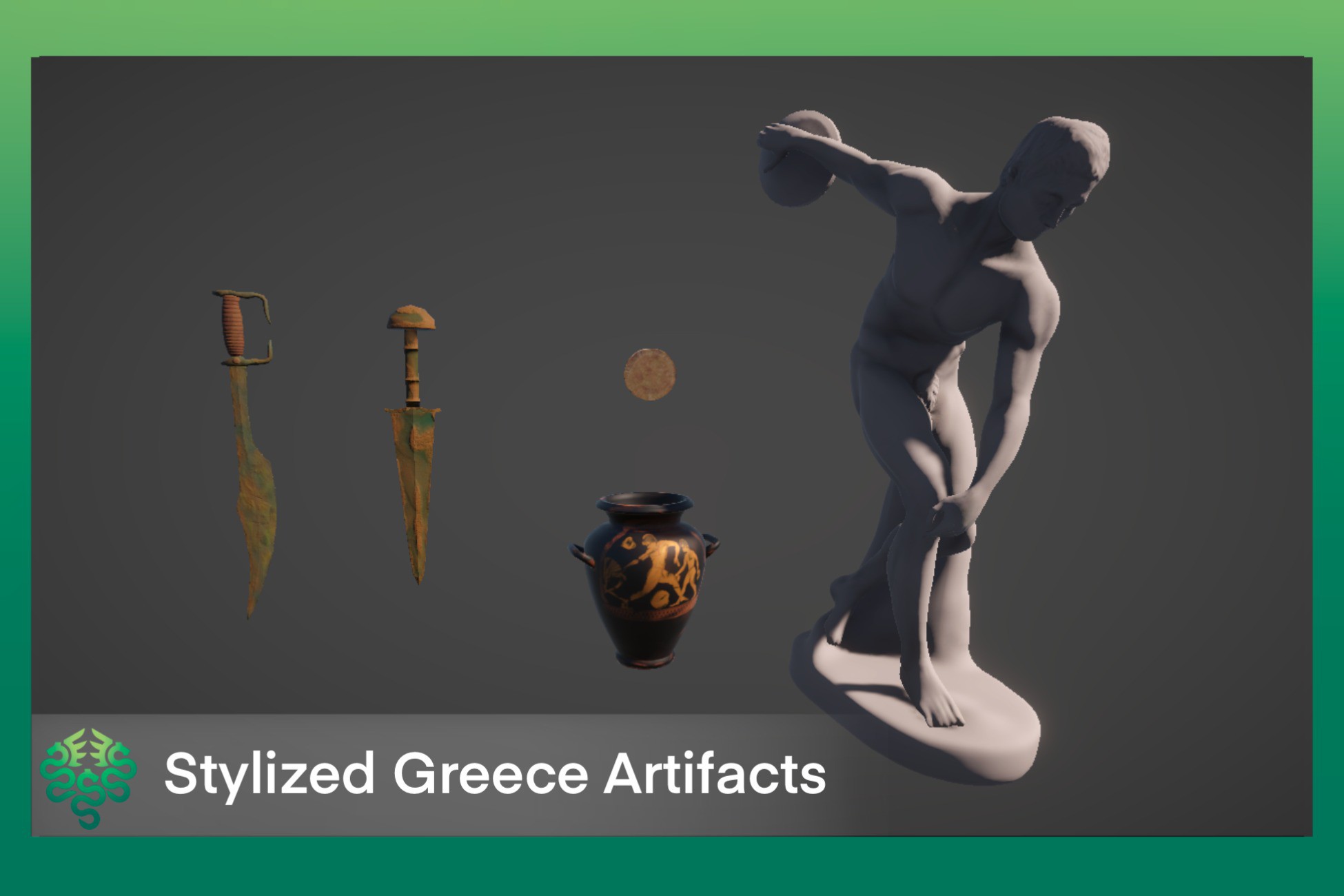 Stylized Greece Artifacts | 3D Props | Unity Asset Store