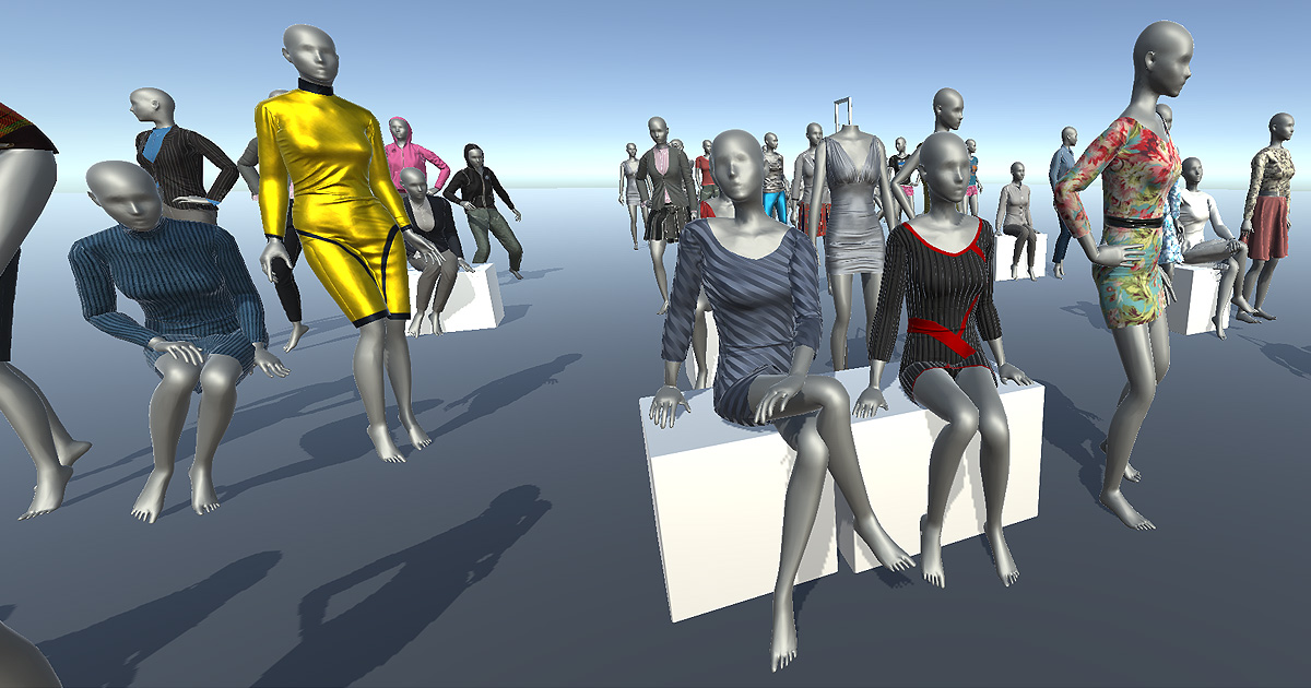 Female Mannequins with clothes | 3D 의류 | Unity Asset Store