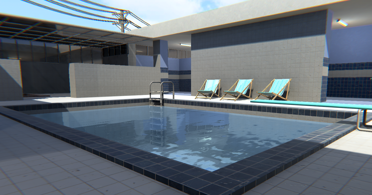 FPS map - pool | 3D Urban | Unity Asset Store