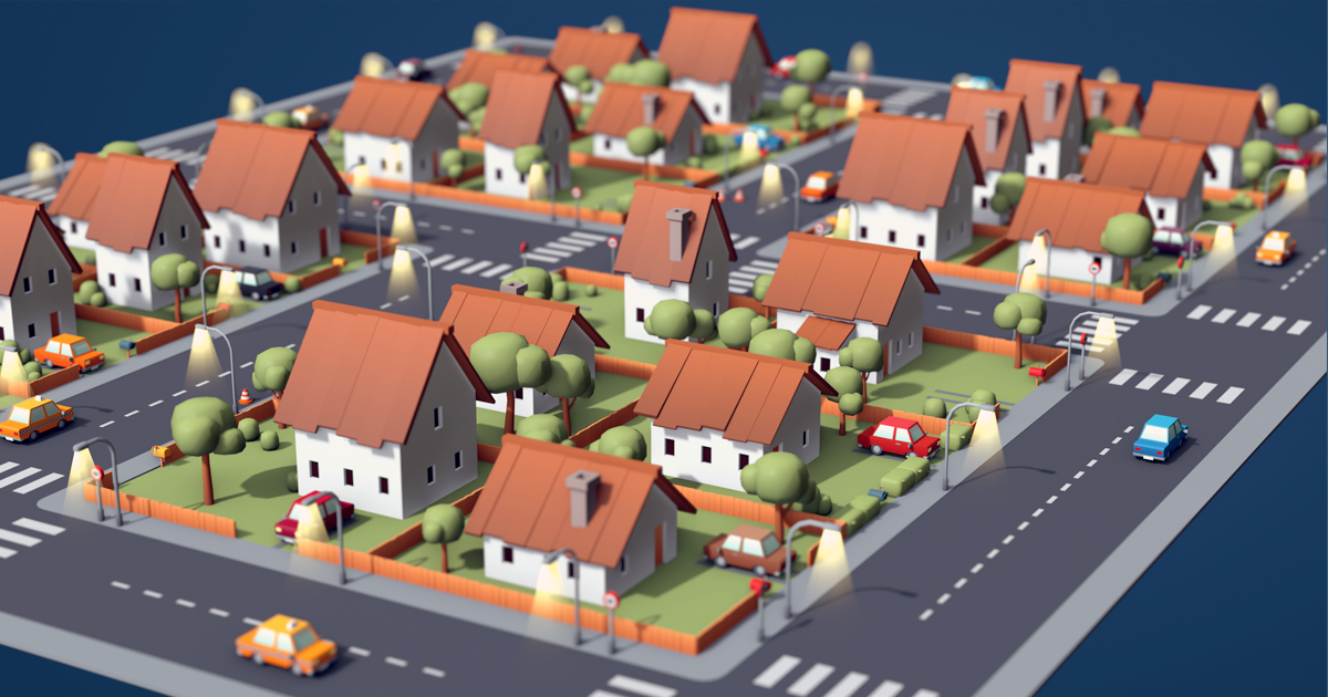 Modular Neighbourhood | 3D Environments | Unity Asset Store