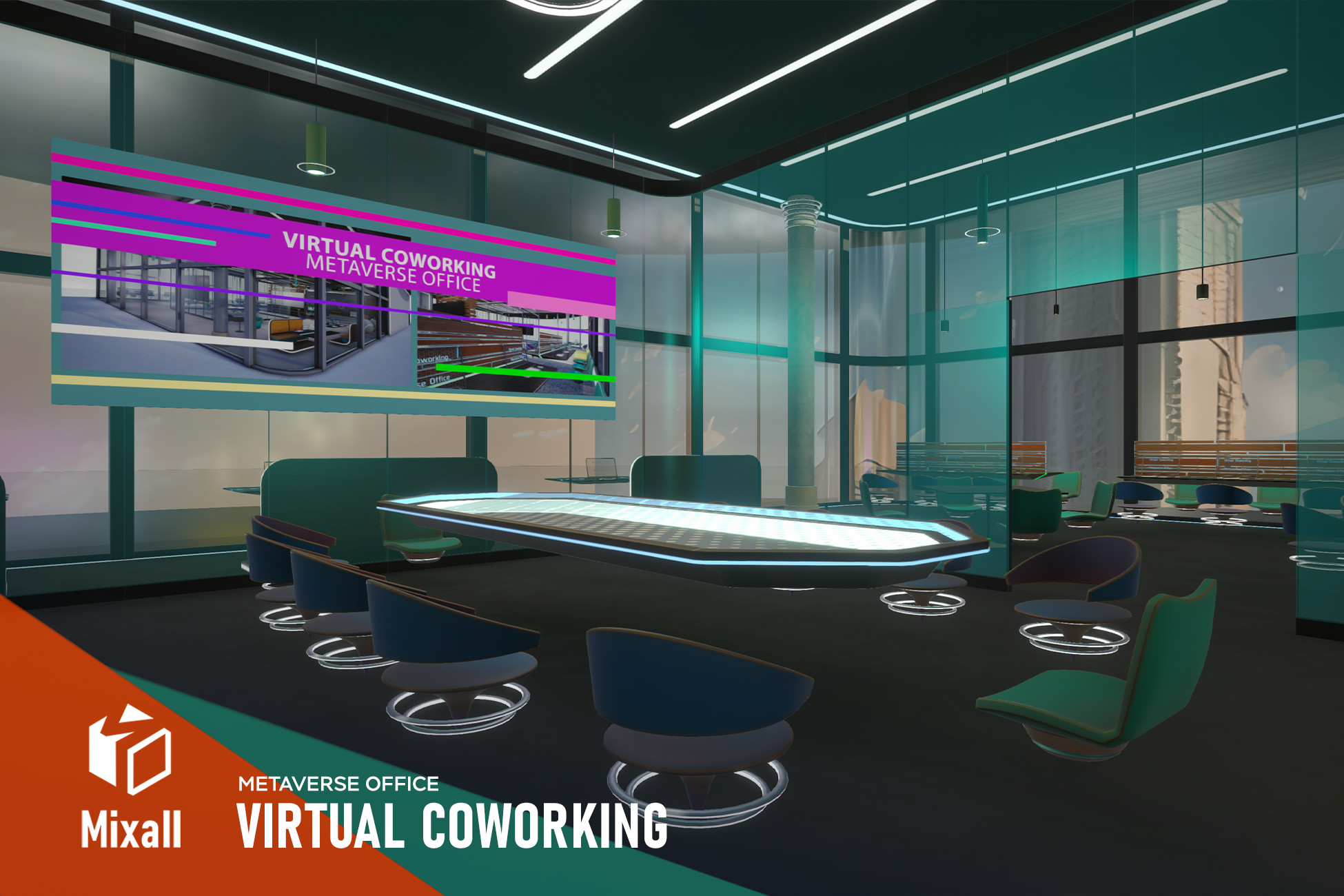 Virtual Coworking Metaverse Office 3d Environments Unity Asset Store