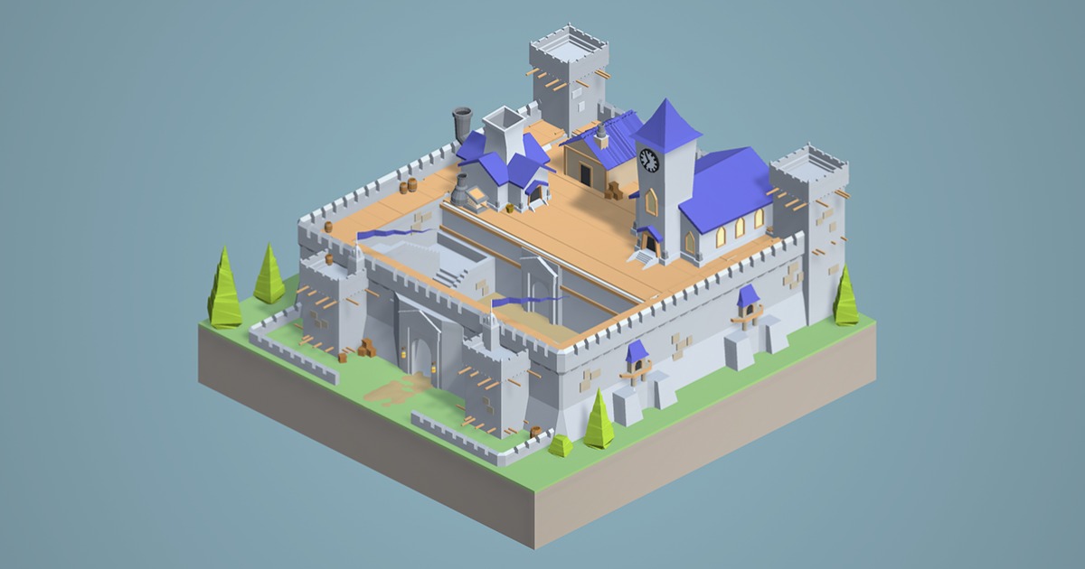 Low Poly Castle Pack - Polyworks | 3D Fantasy | Unity Asset Store