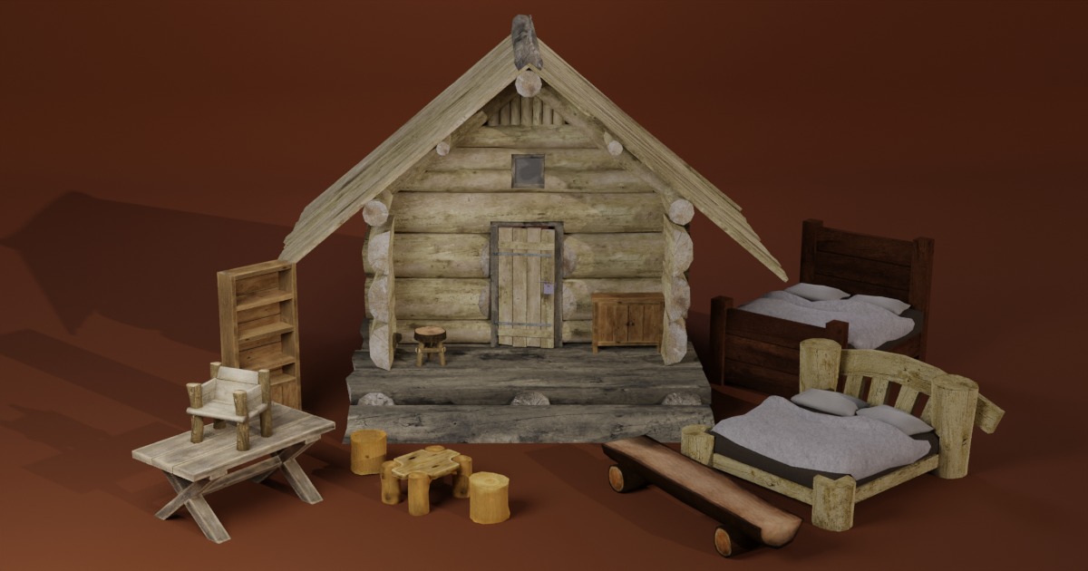 Raw Wooden Architecture Pack | 3D Props | Unity Asset Store