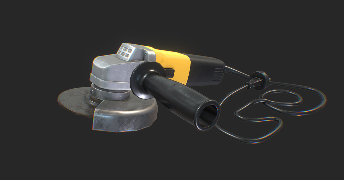 Angle Grinder – Game-Ready 3D Model for Unity URP | 3D Props | Unity ...
