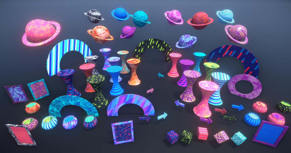 Colorfull Shader & Props 3D | 3D Props | Unity Asset Store