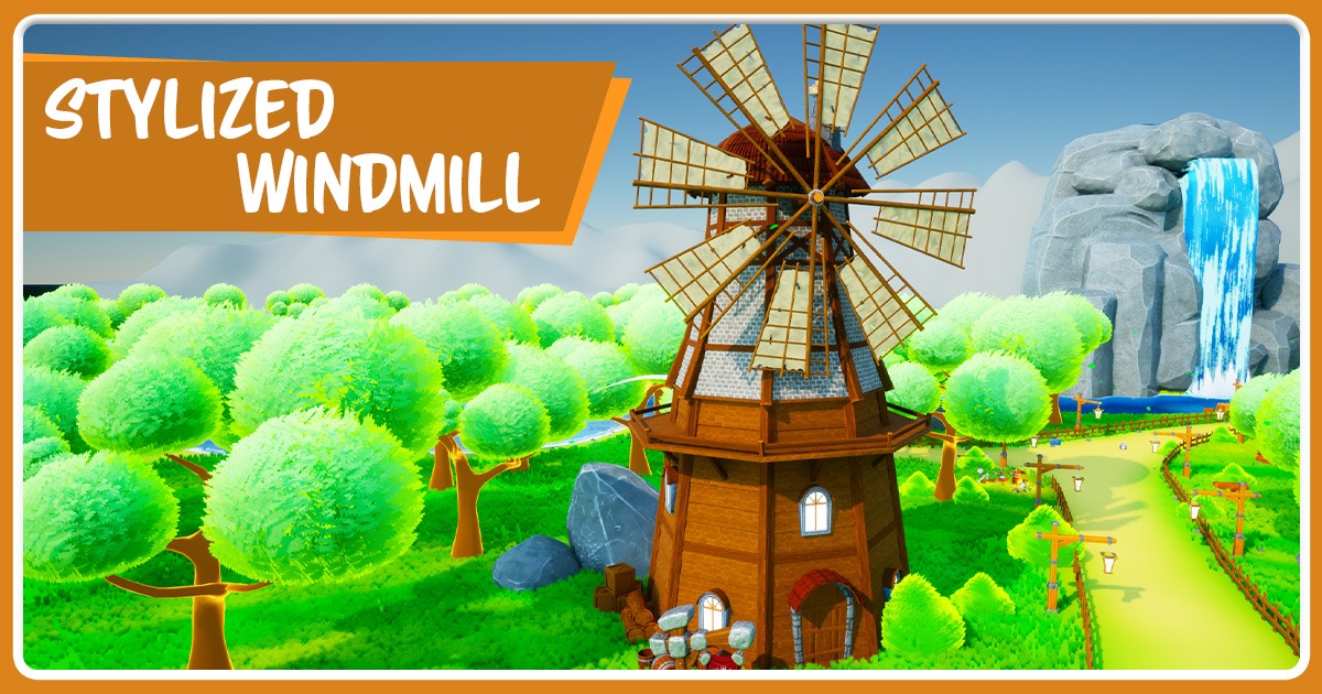 Stylized Windmill Meshes 01 | 3D Exterior | Unity Asset Store