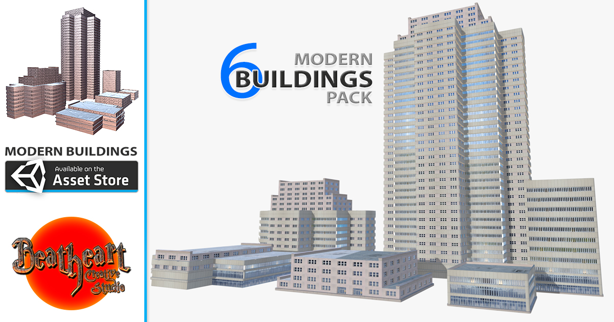 Modern buildings pack | 3D Urban | Unity Asset Store