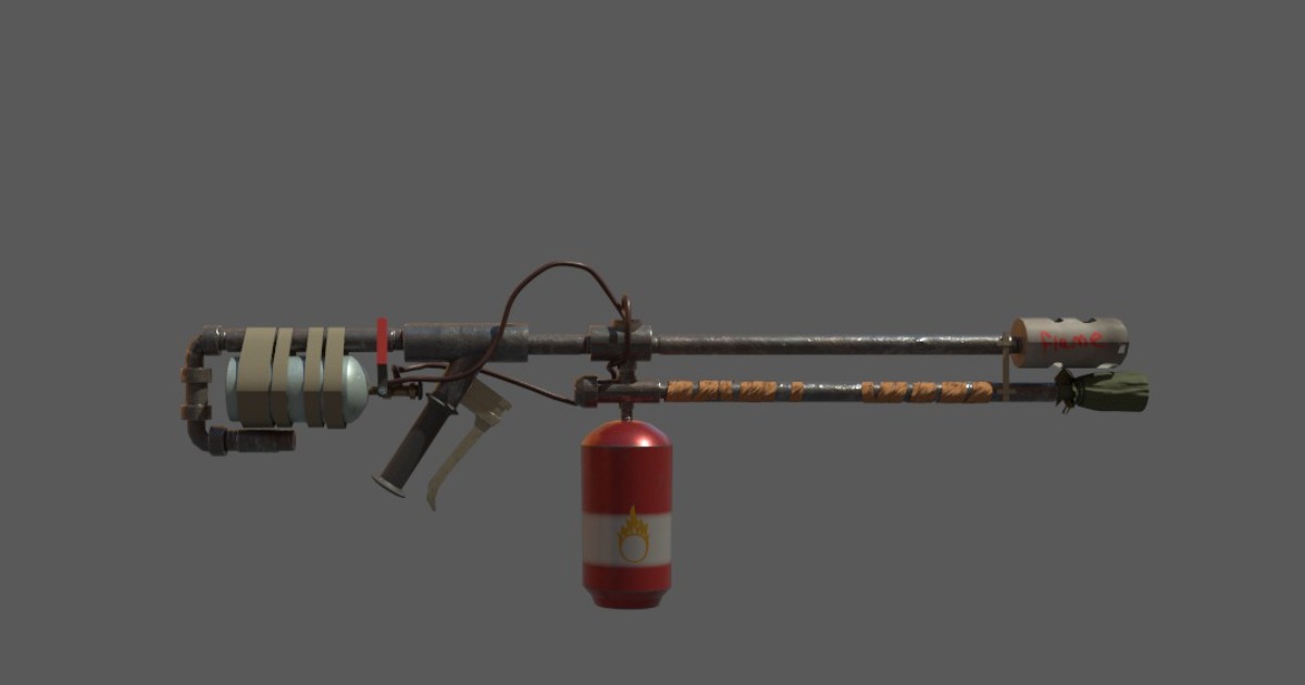 old flamethrower | 3D Weapons | Unity Asset Store