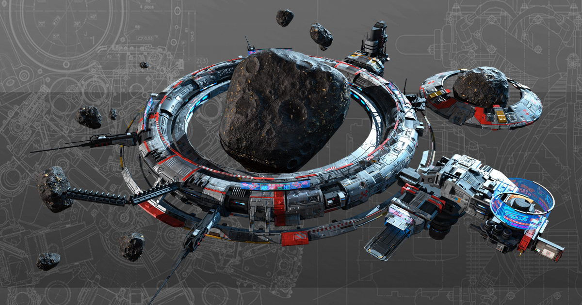MODULAR # Mining Station | 3D Space | Unity Asset Store