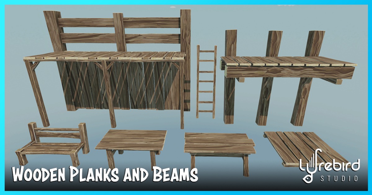 Modular Wood Planks and Beams | 3D Props | Unity Asset Store
