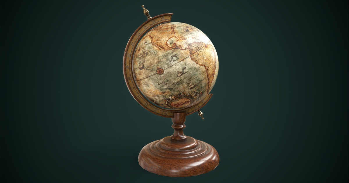 Vintage Globe | 3D Props | Unity Asset Store