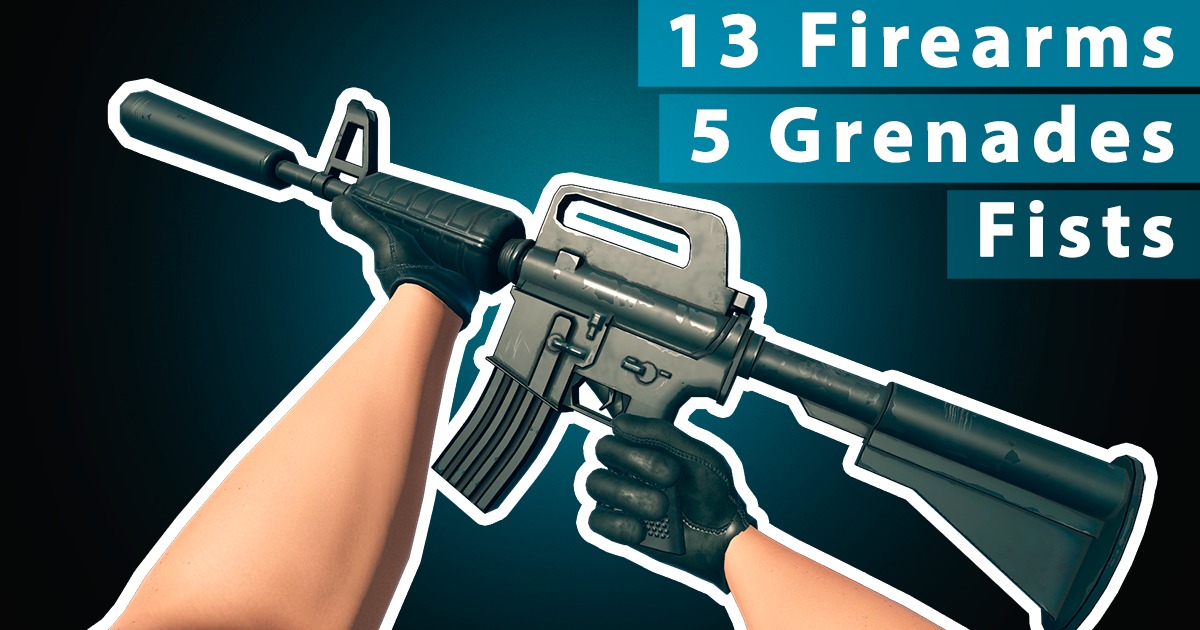 Stylized Guns (Animated) | 3D Guns | Unity Asset Store